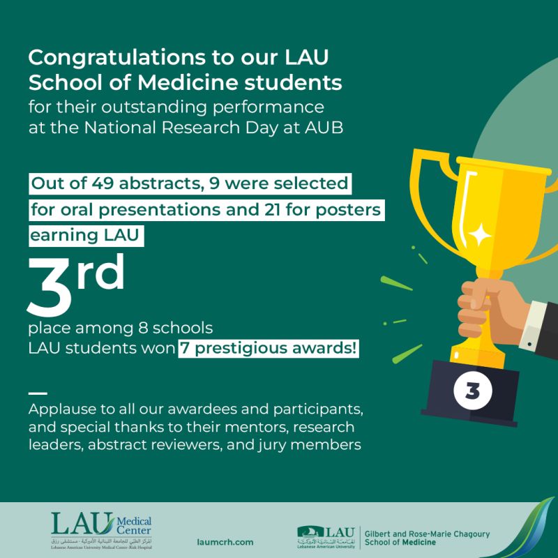 LAUMCRH | LAU Gilbert and Rose-Marie Chagoury School of Medicine Wins ...